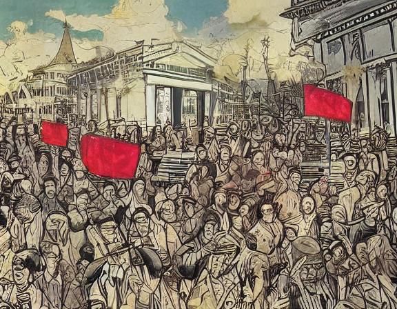 Communist Revolution - AI Generated Artwork - NightCafe Creator