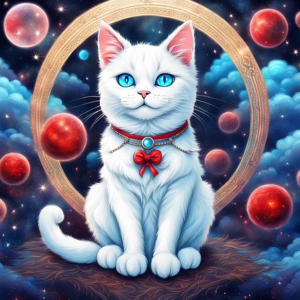 Cosmic Cat - AI Generated Artwork - NightCafe Creator