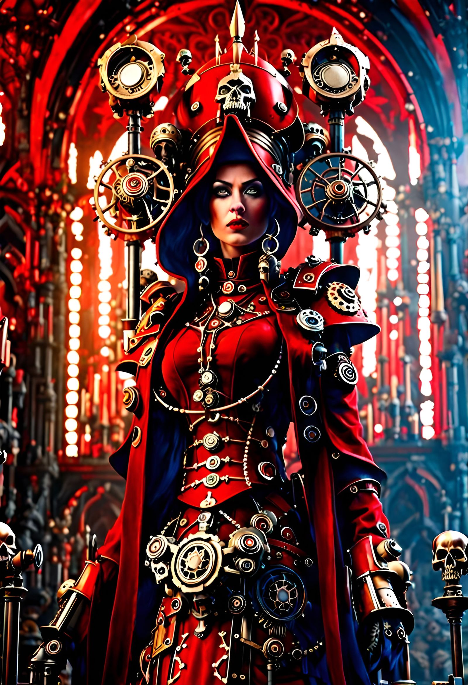 Adeptus Mechanicus Tech Priestess - AI Generated Artwork - NightCafe ...