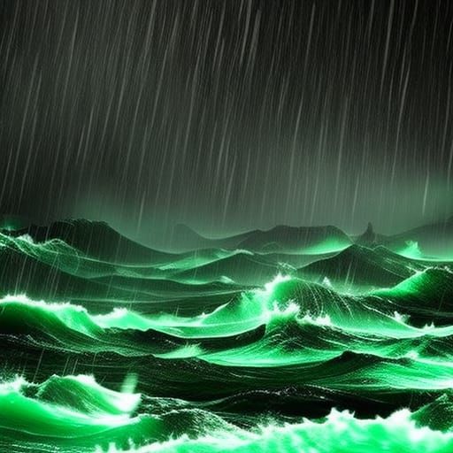 Emerald Ocean - AI Generated Artwork - NightCafe Creator