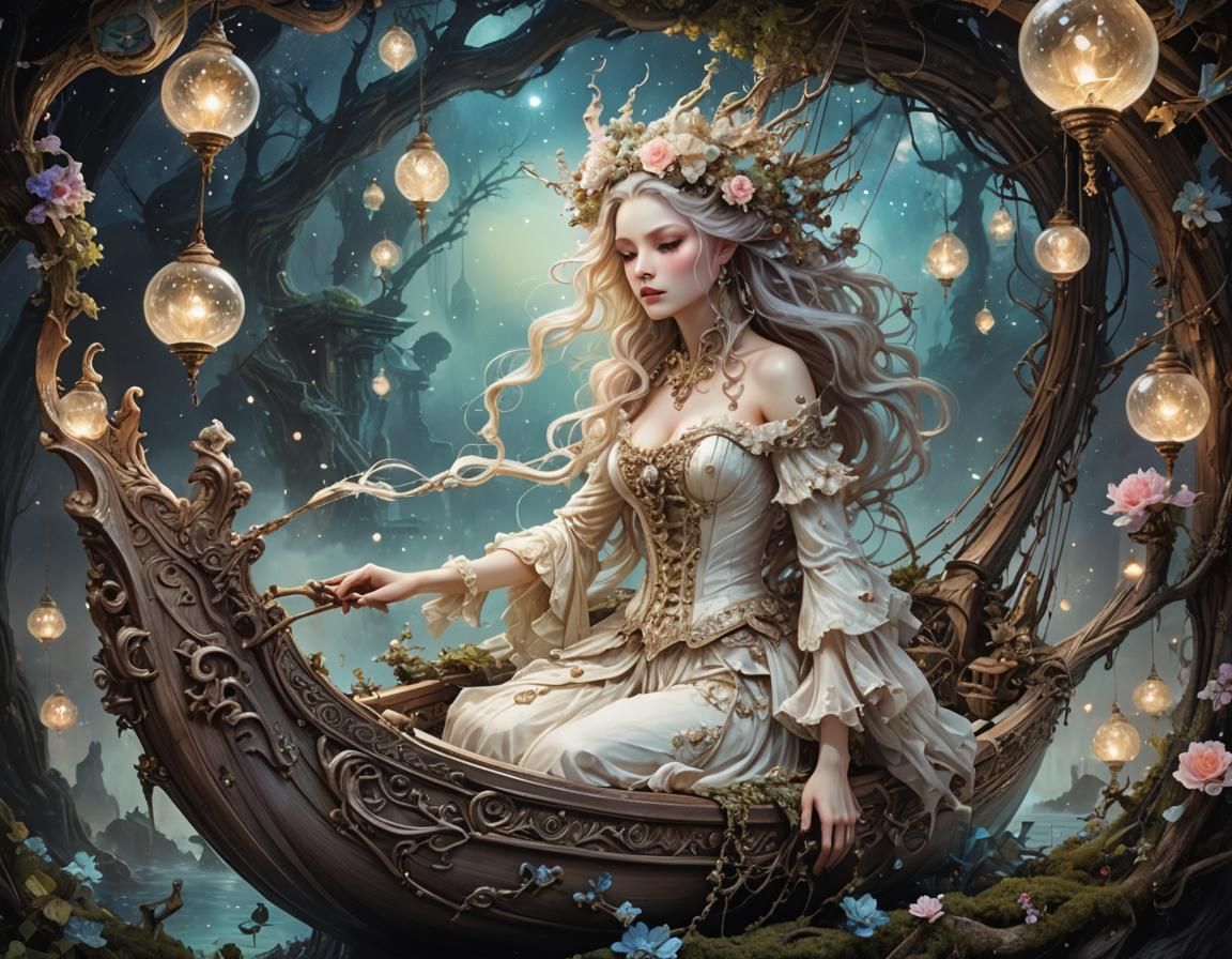 Fairy boat - AI Generated Artwork - NightCafe Creator