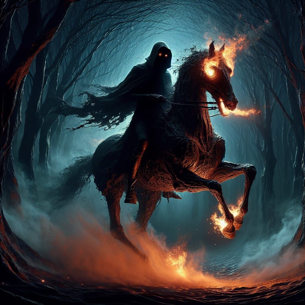 Hell Rider - AI Generated Artwork - NightCafe Creator