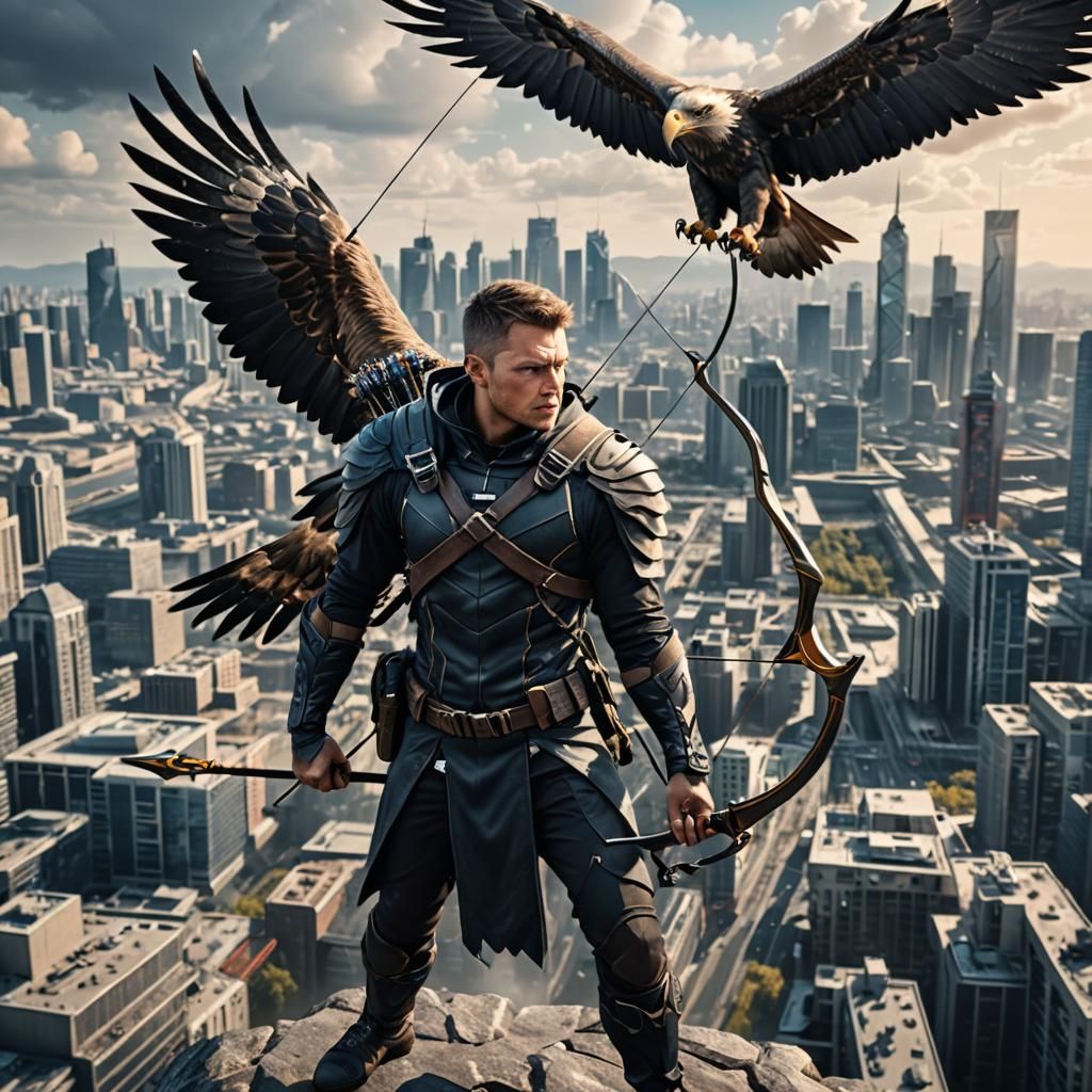 superhero archer - AI Generated Artwork - NightCafe Creator