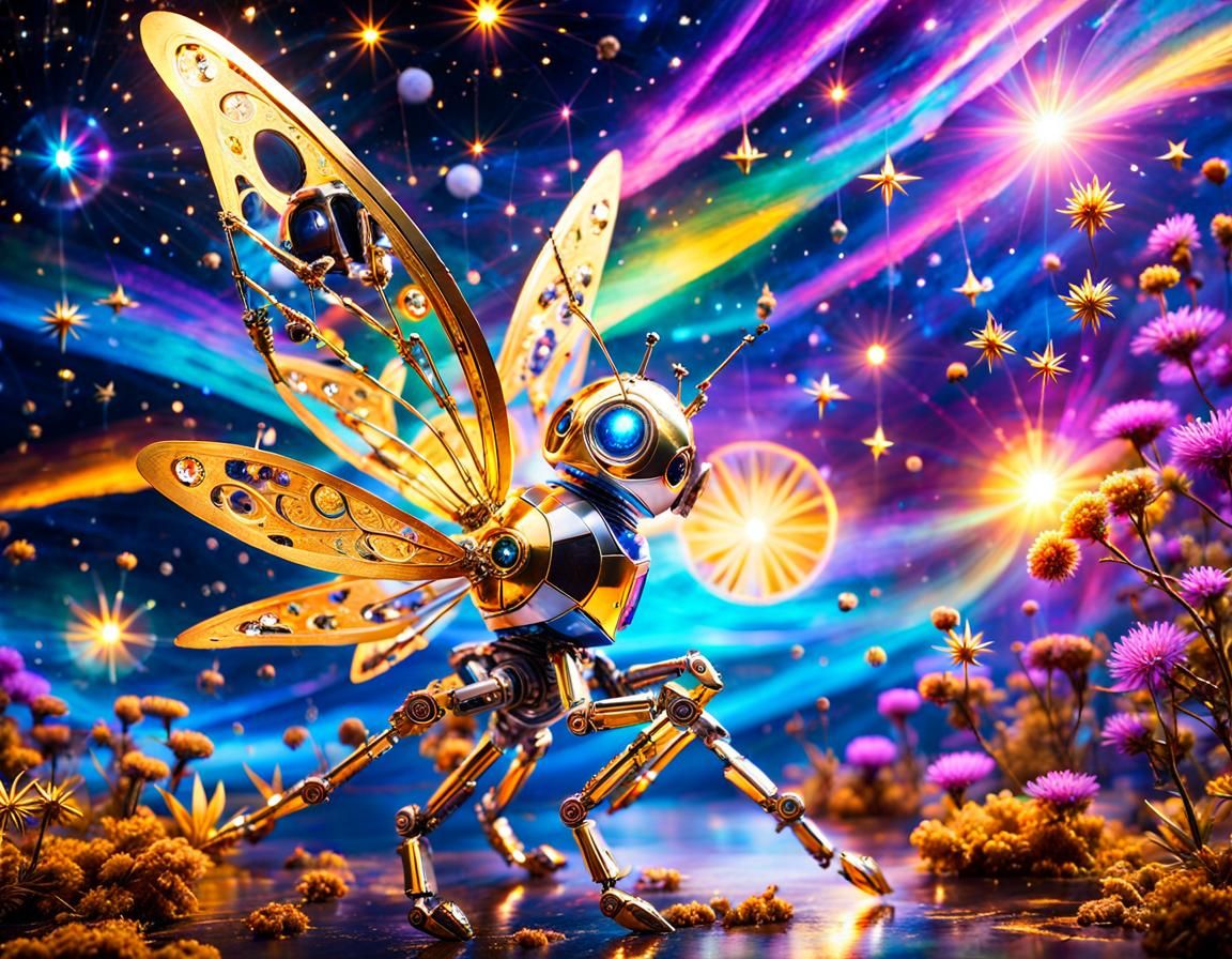 (futuristic fairytale, hyper detailed epic artwork of a of a very small ...