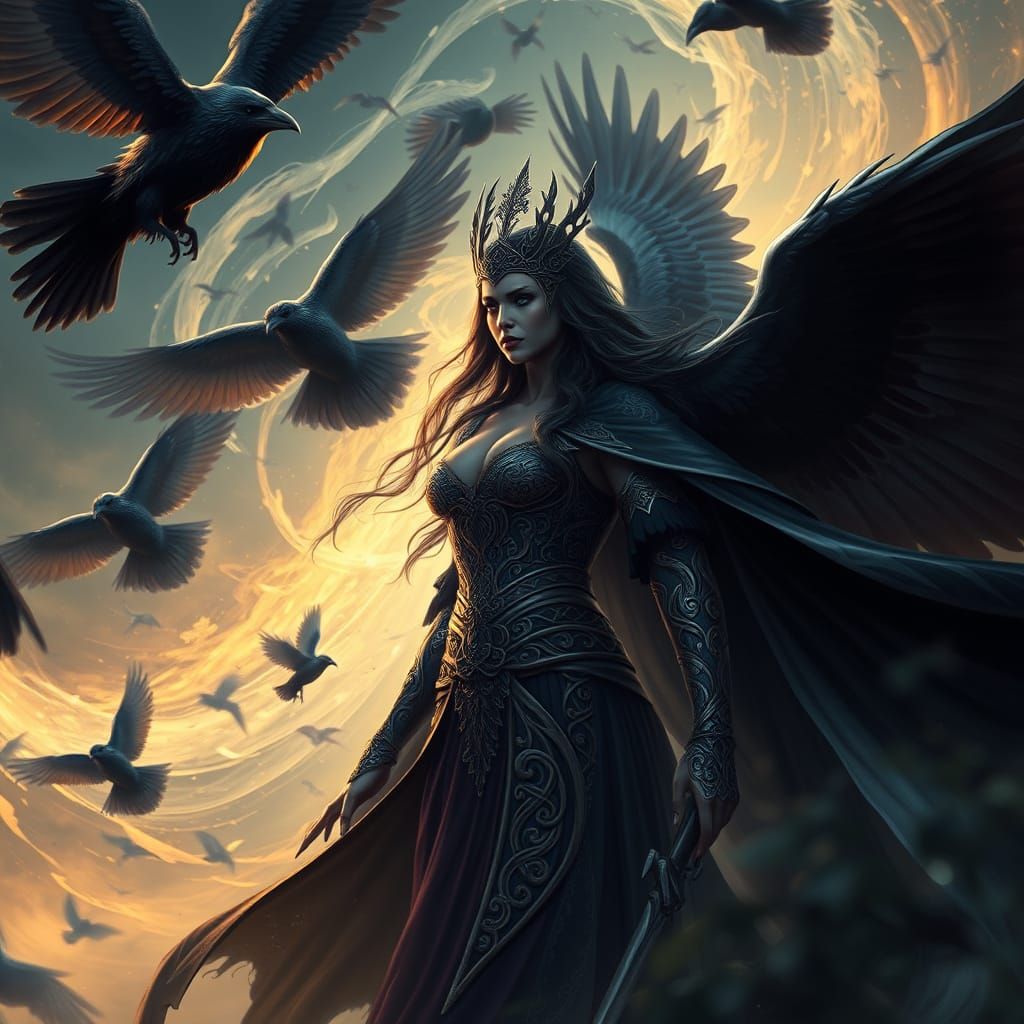 The Morrigan, phantom Queen - Mystical Queen of Battle and R...