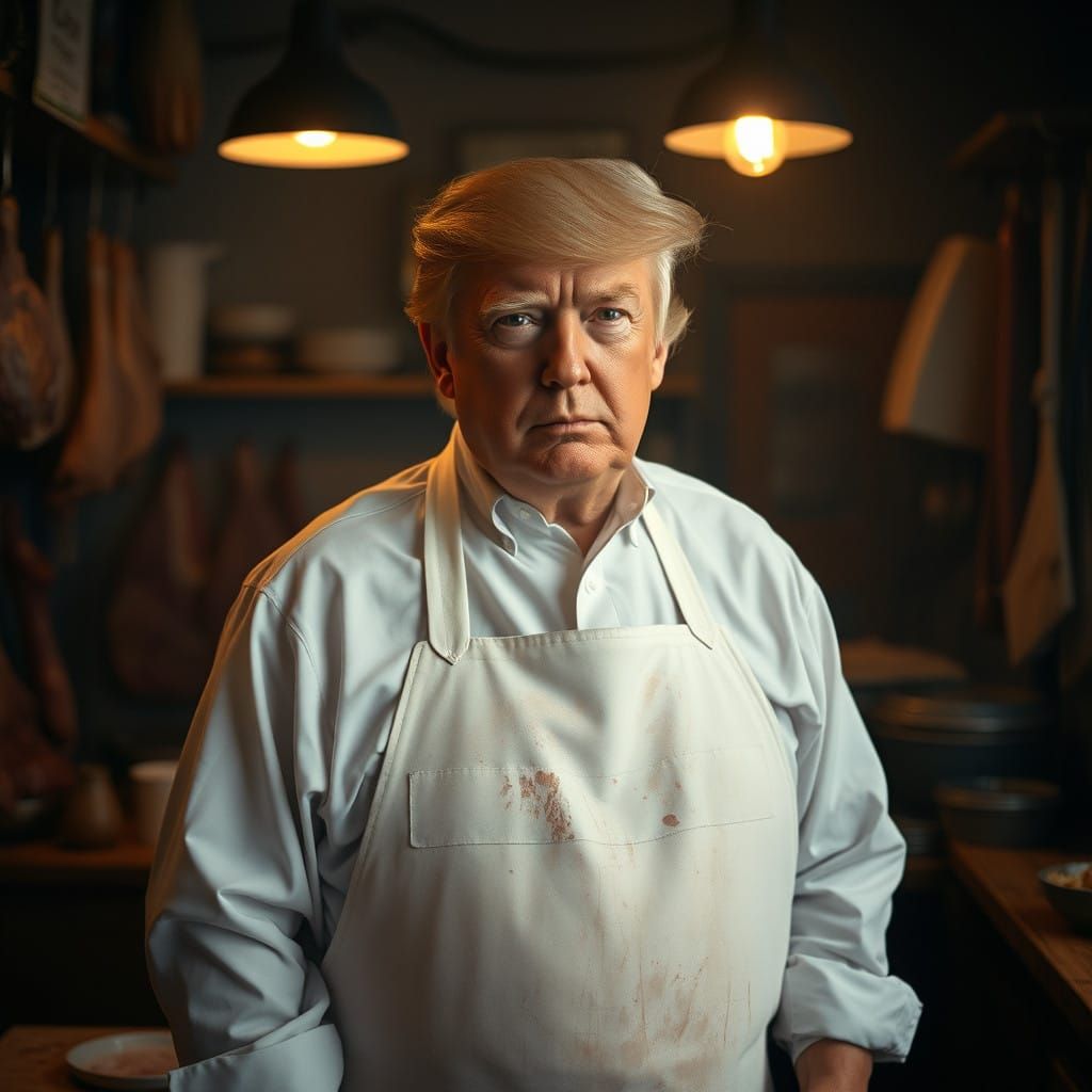 Donald Trump the butcher - Trump's Butcher Shop Portraits in...