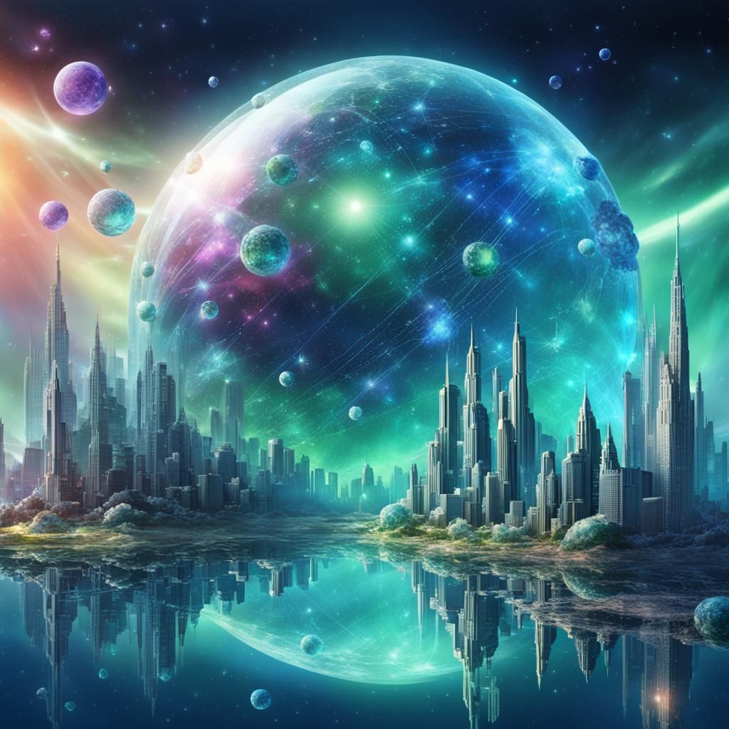 Crystal planet - AI Generated Artwork - NightCafe Creator