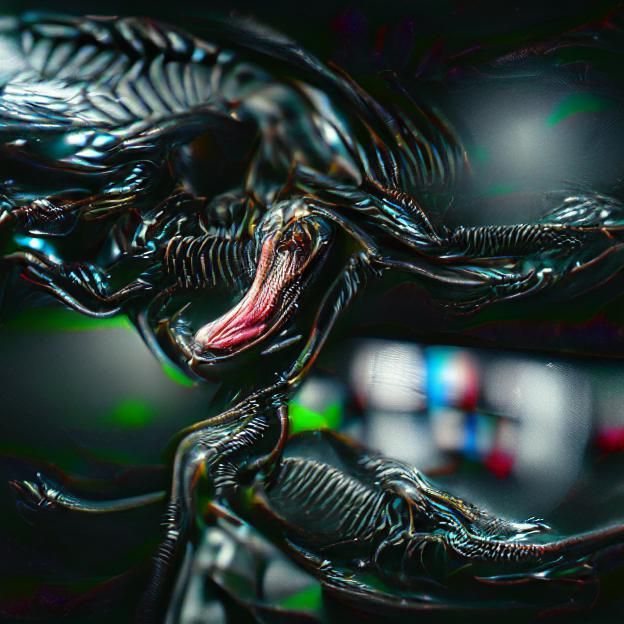 Xenomorph Closed Caption - AI Generated Artwork - NightCafe Creator