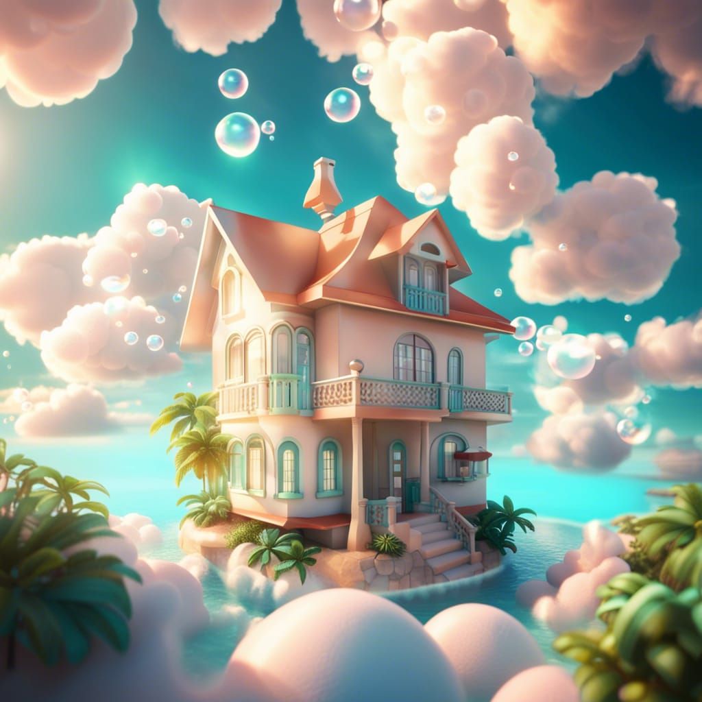 A cute house - AI Generated Artwork - NightCafe Creator
