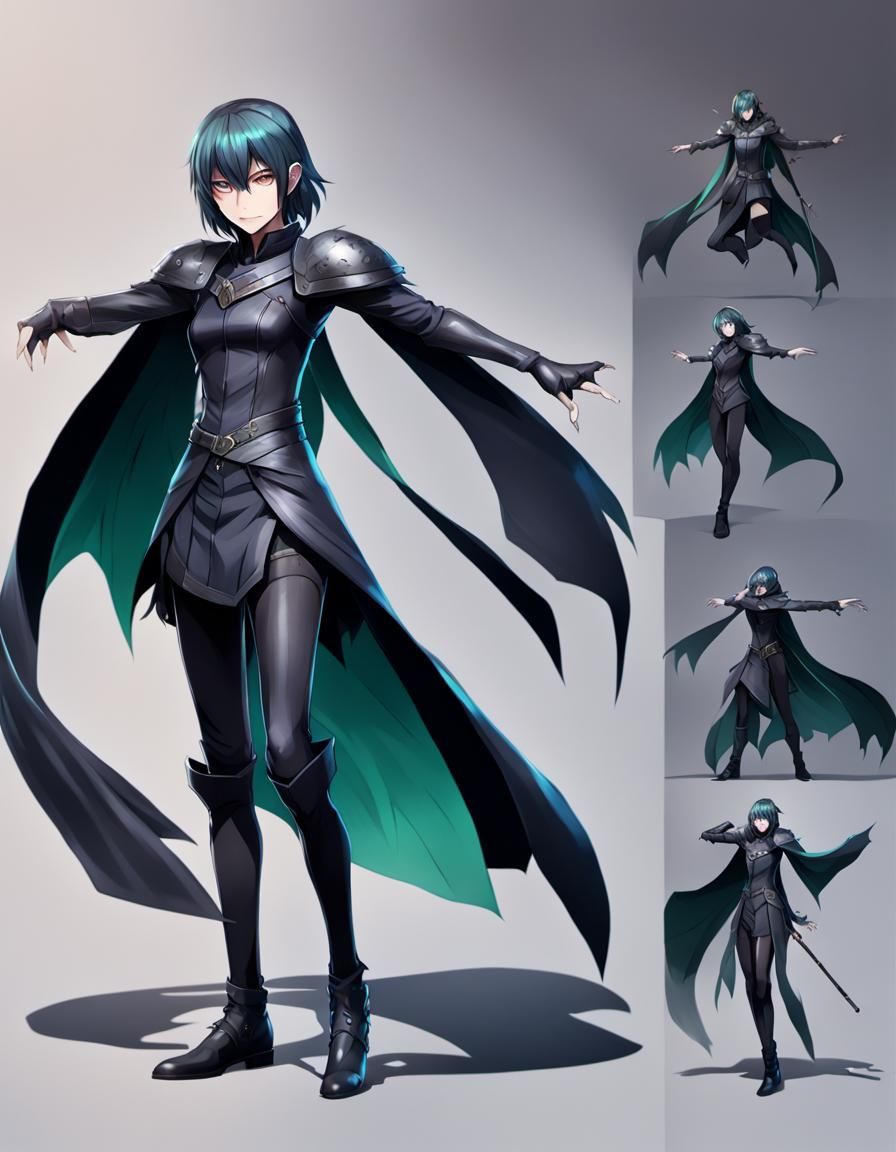 demon Byleth , detailled , full body, dynamic pose, realistic - AI ...