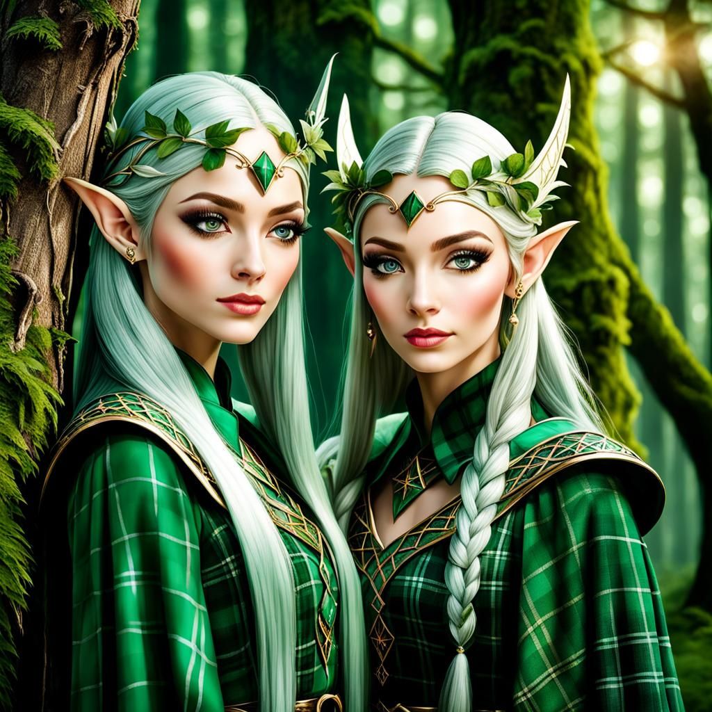 Elves in enchantedforest - AI Generated Artwork - NightCafe Creator