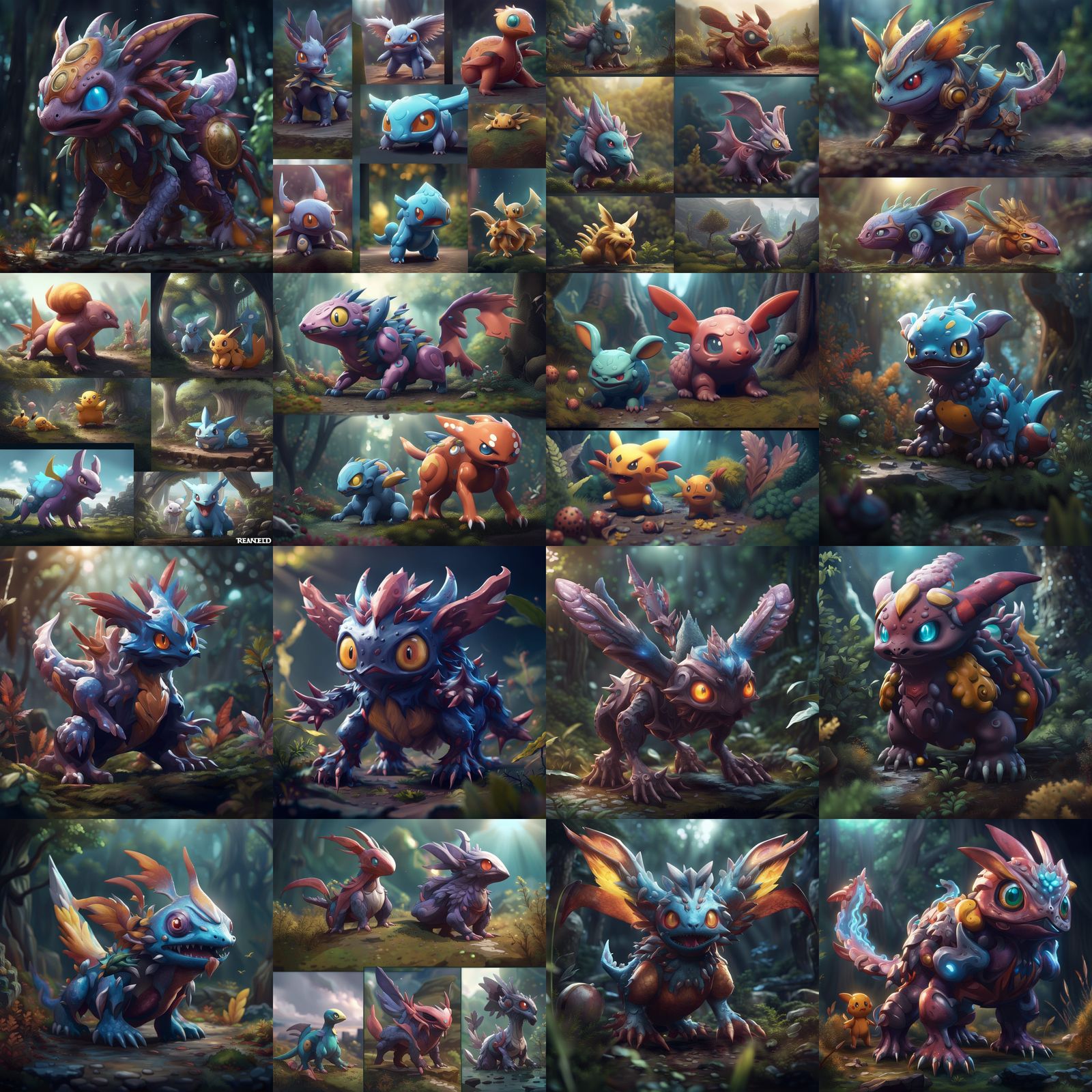 Definitely not pokemons. - AI Generated Artwork - NightCafe Creator