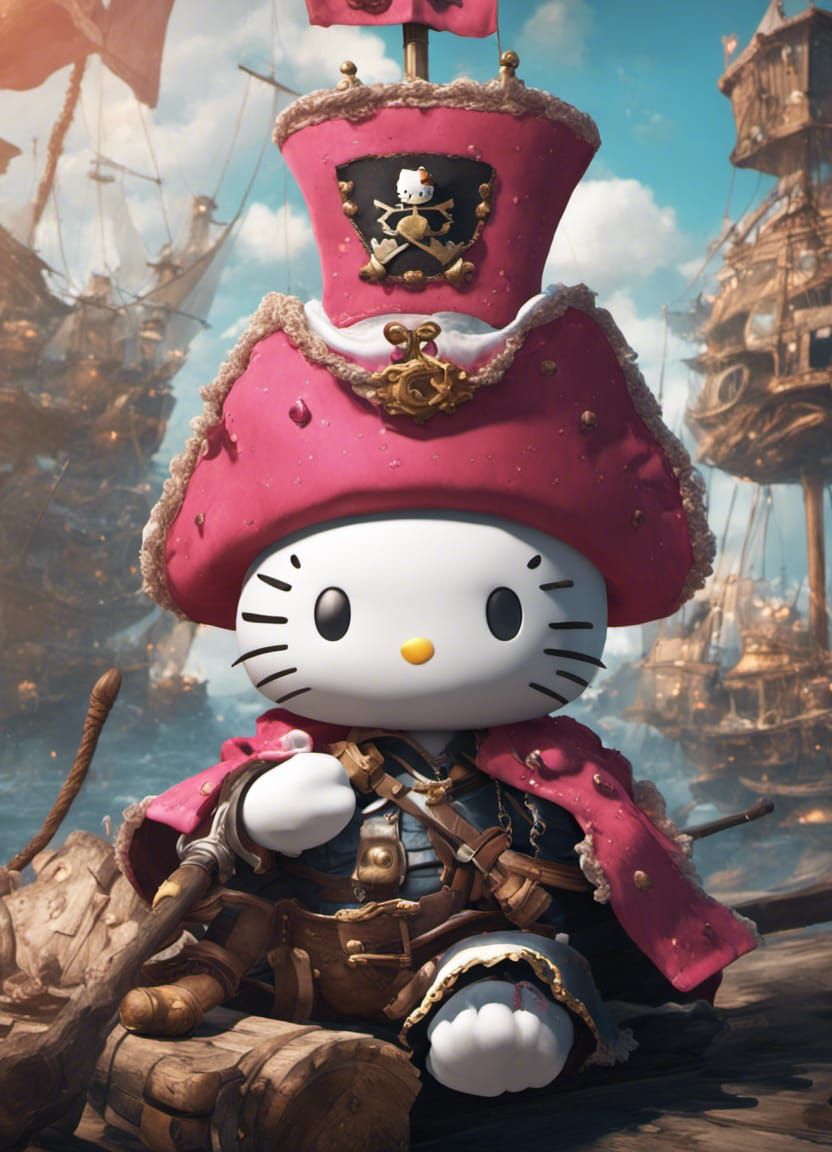 Pirate Queen Captain Kitty - AI Generated Artwork - NightCafe Creator
