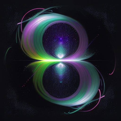 Cosmic Entity in Iridescent Splendor - AI Art