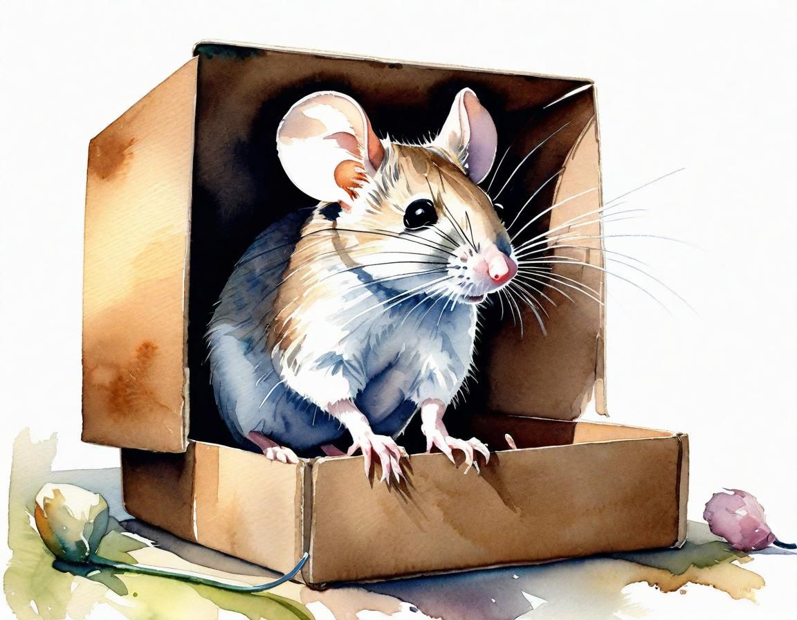 A Mouse in a Box - AI Generated Artwork - NightCafe Creator