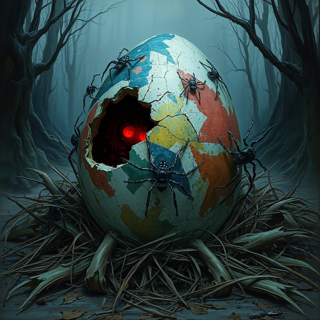 Happy Easter 5 - Creepy Easter Egg in a Dead Warren