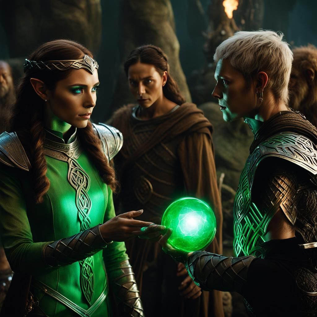 Technological fae make first contact - AI Generated Artwork - NightCafe ...