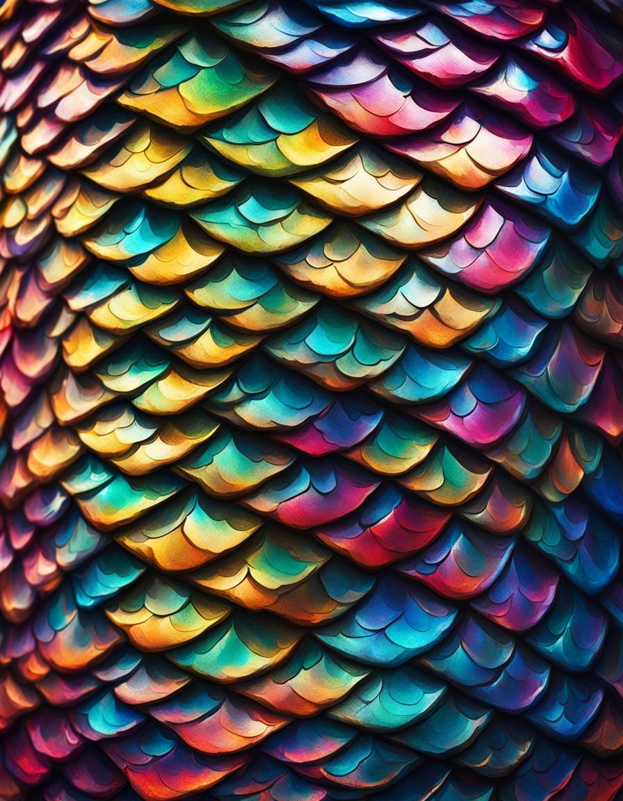 Stunning close up of beautiful dragon scales, breathtaking ...