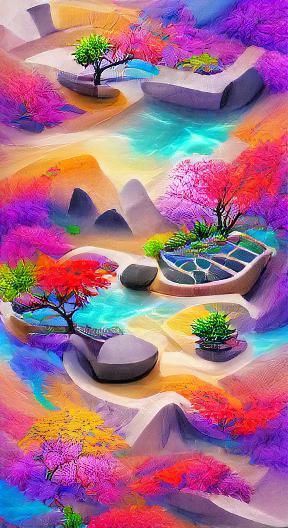 Zen Garden - AI Generated Artwork - NightCafe Creator