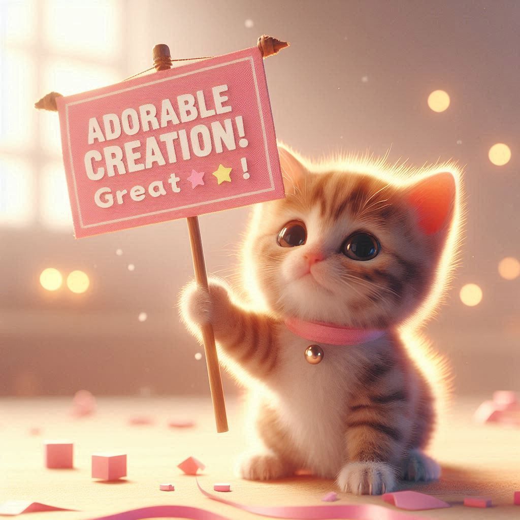 ADORABLE CREATION! GREAT ⭐⭐! - AI Generated Artwork - NightCafe Creator