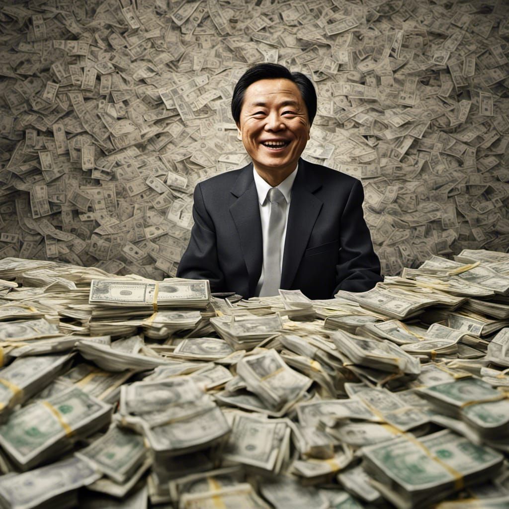 Li Hongzhi grinned at the Falun Gong website on the computer screen ...