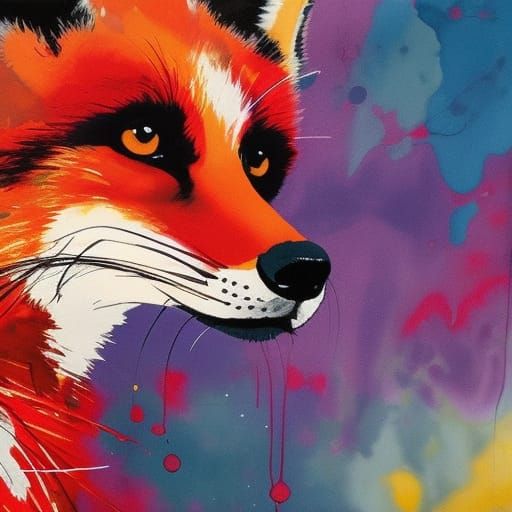 Fox pondering - AI Generated Artwork - NightCafe Creator