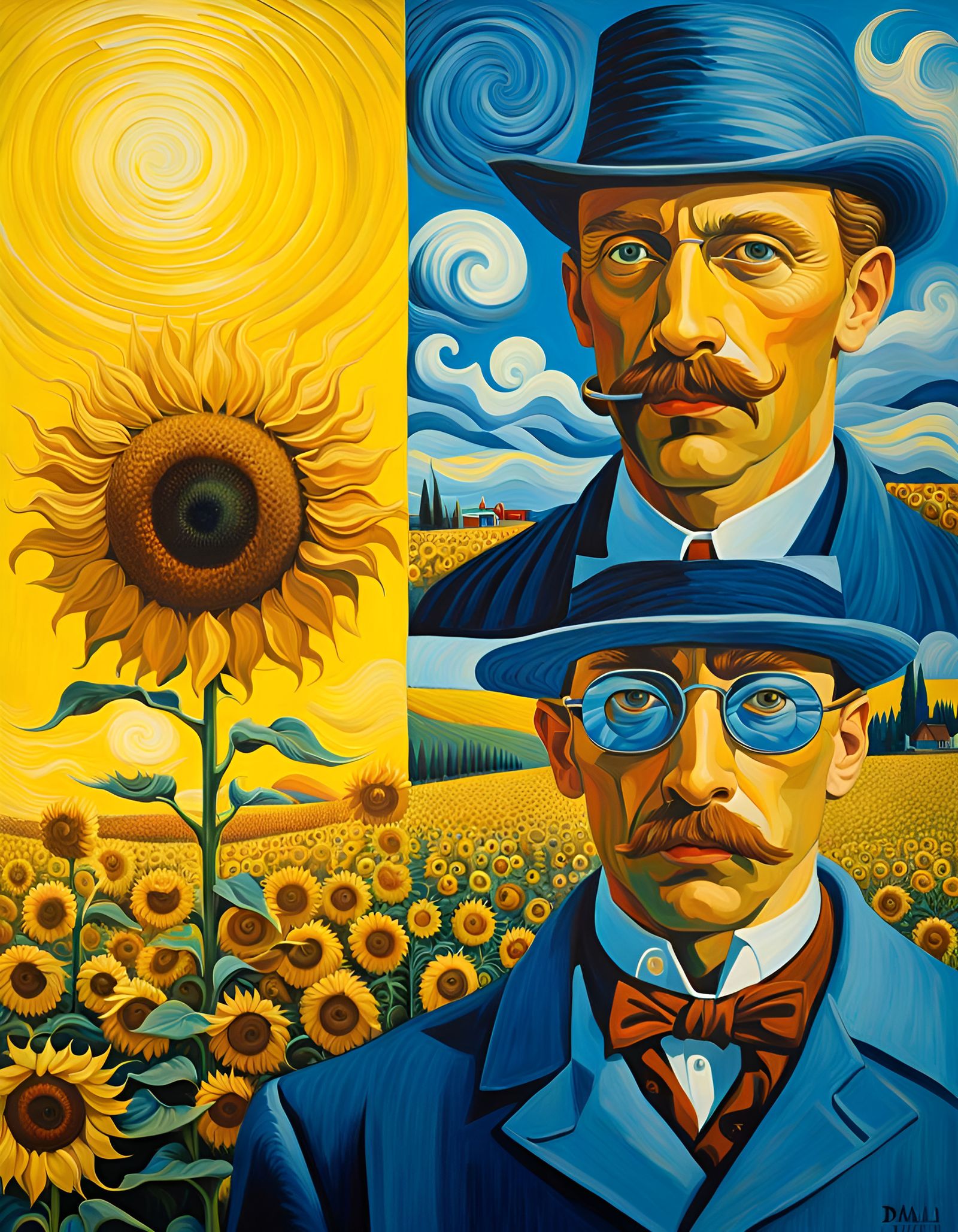 The Sunflower People (#15) - AI Generated Artwork - NightCafe Creator