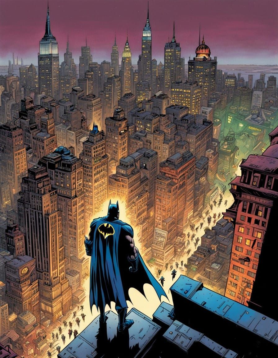 Comic book style - BATMAN NEW YORK ADVENTURE
