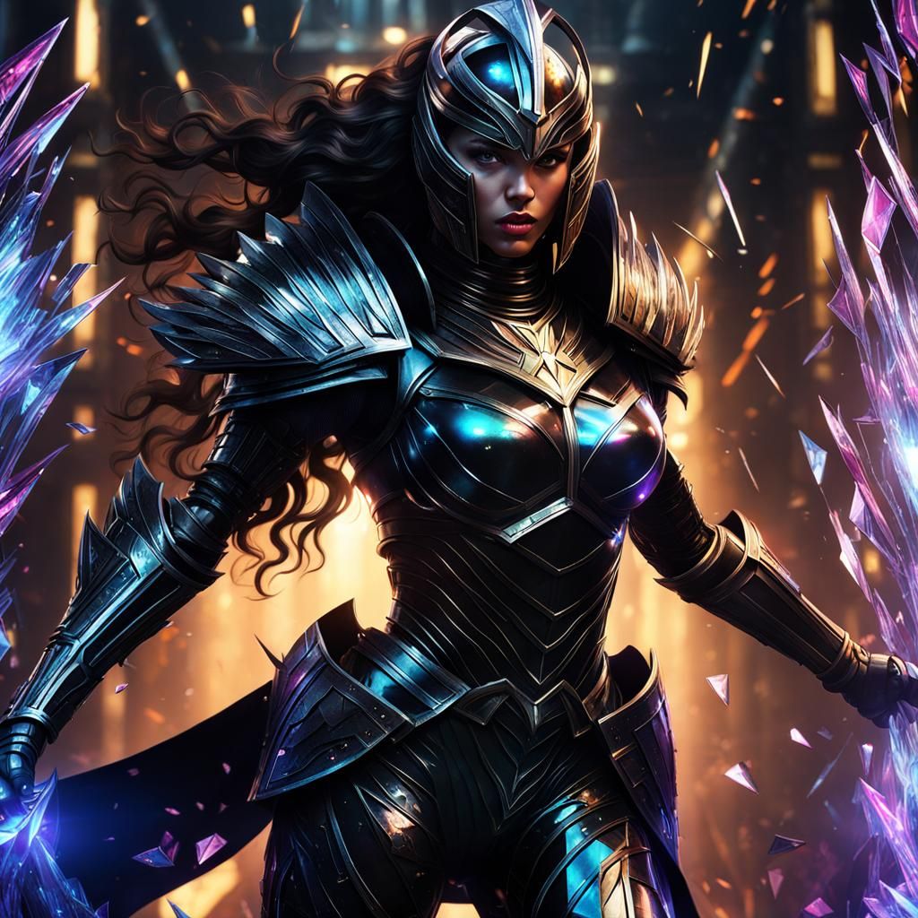 Ultra-high definition of a stunningly beautiful goddess dressed in ...