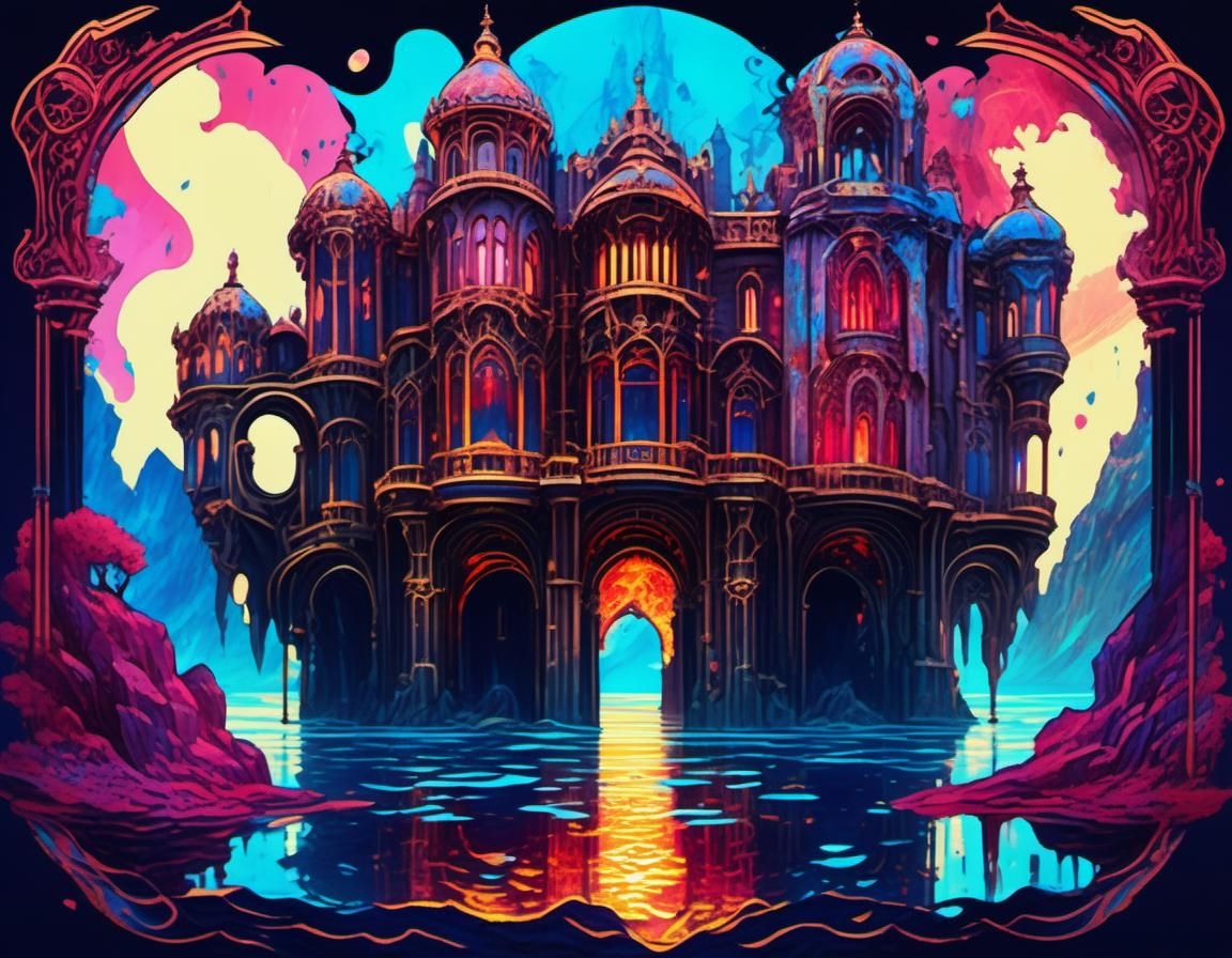 Tidal Castle - AI Generated Artwork - NightCafe Creator
