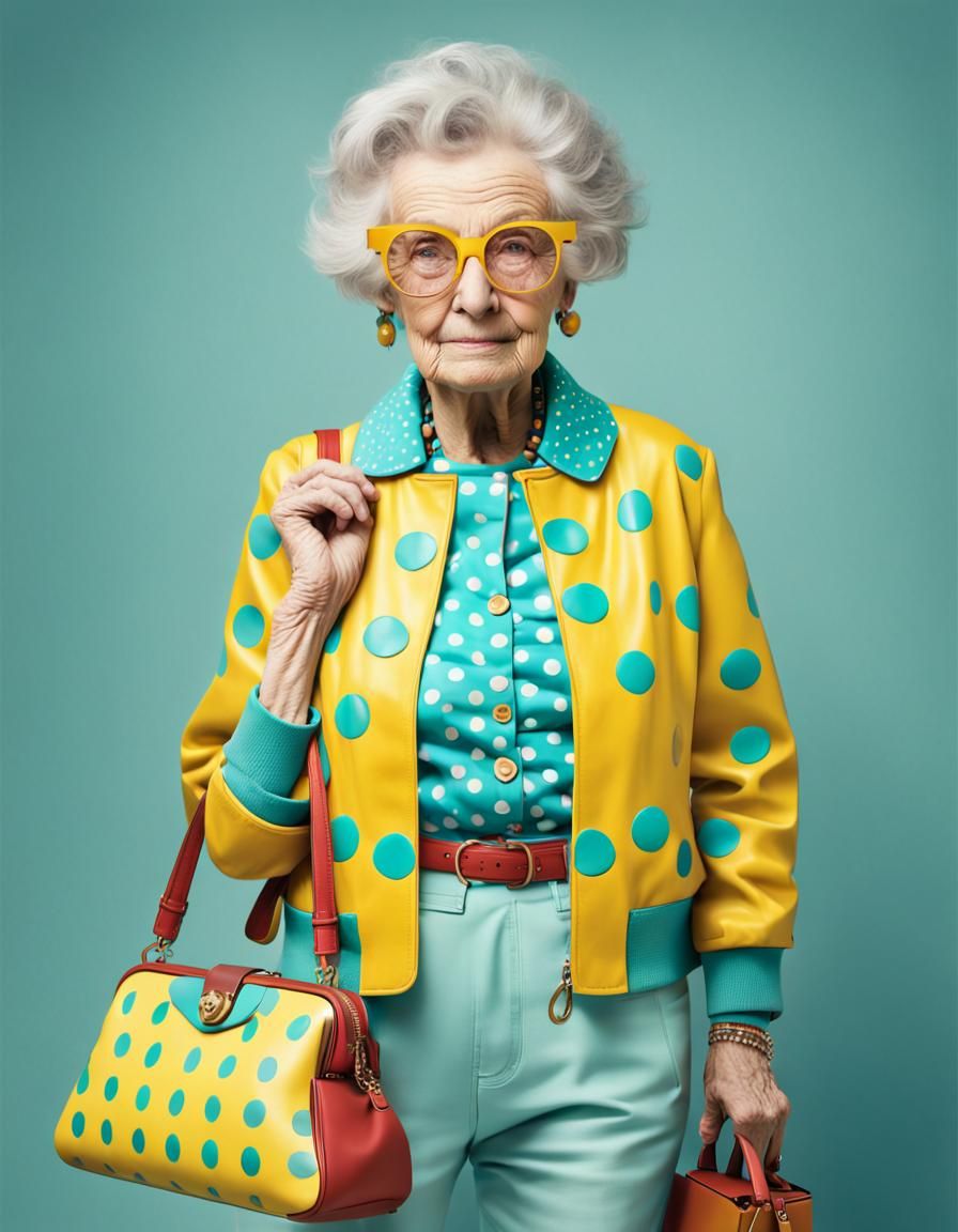 Stylish Granny - AI Generated Artwork - NightCafe Creator