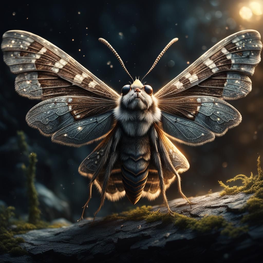 Majestic Moth - AI Generated Artwork - NightCafe Creator