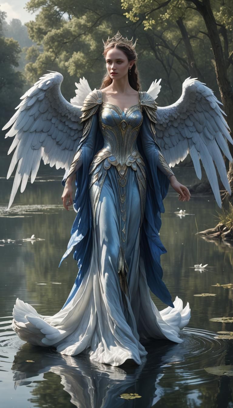 Swan Angel - AI Generated Artwork - NightCafe Creator