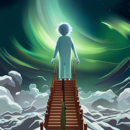 Angel Rick and morty - AI Generated Artwork - NightCafe Creator