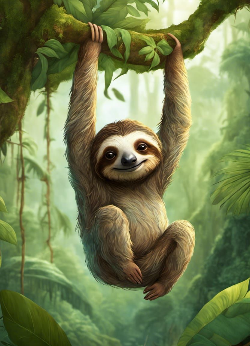 Sloth - AI Generated Artwork - NightCafe Creator