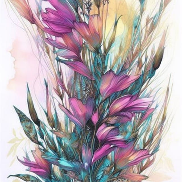 beautiful wild flowers - AI Generated Artwork - NightCafe Creator