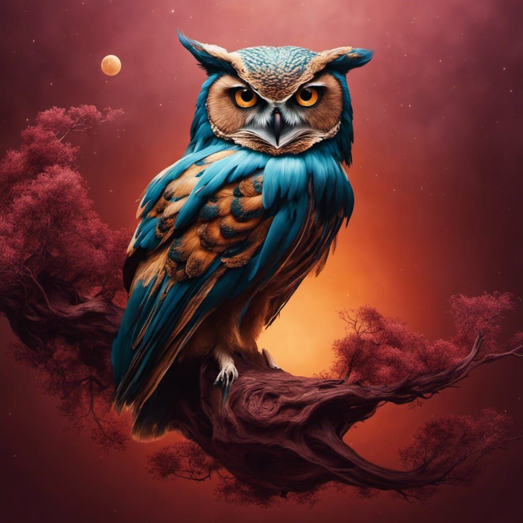 "The Infamous Owl" - AI Generated Artwork - NightCafe Creator