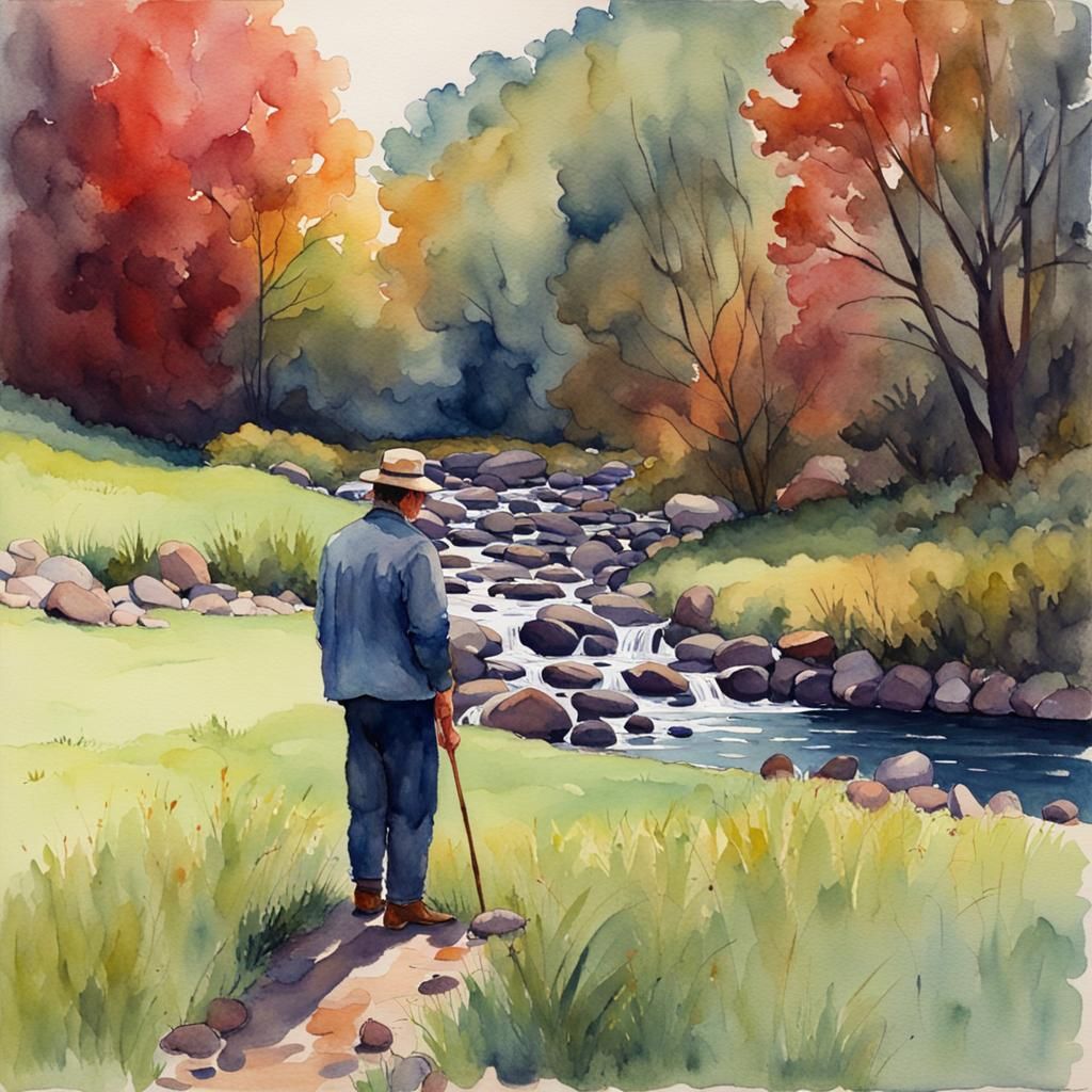 We Are All Part of the Stream of Life - AI Generated Artwork ...