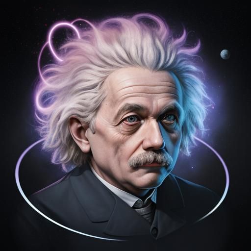 einstein space time - AI Generated Artwork - NightCafe Creator
