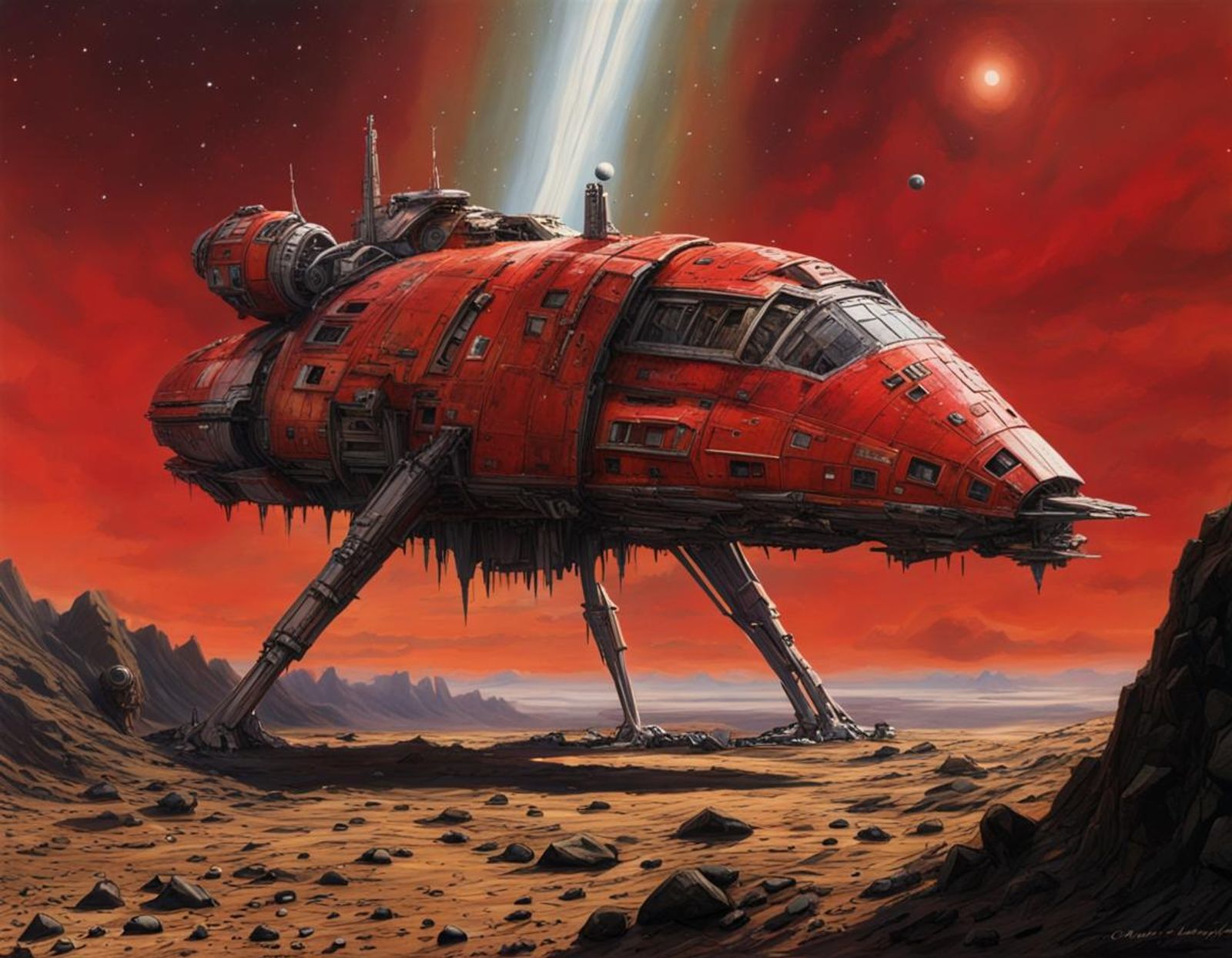 Red Dwarf Starbug - AI Generated Artwork - NightCafe Creator