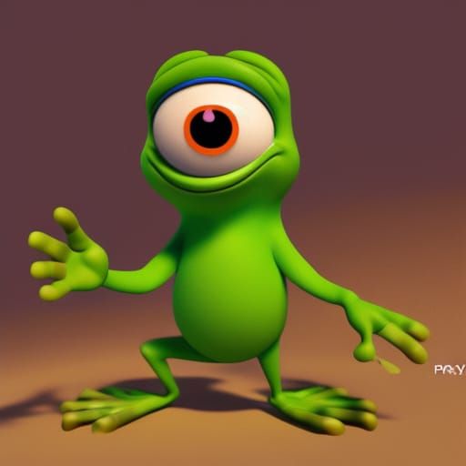 my cyclops pepe - AI Generated Artwork - NightCafe Creator