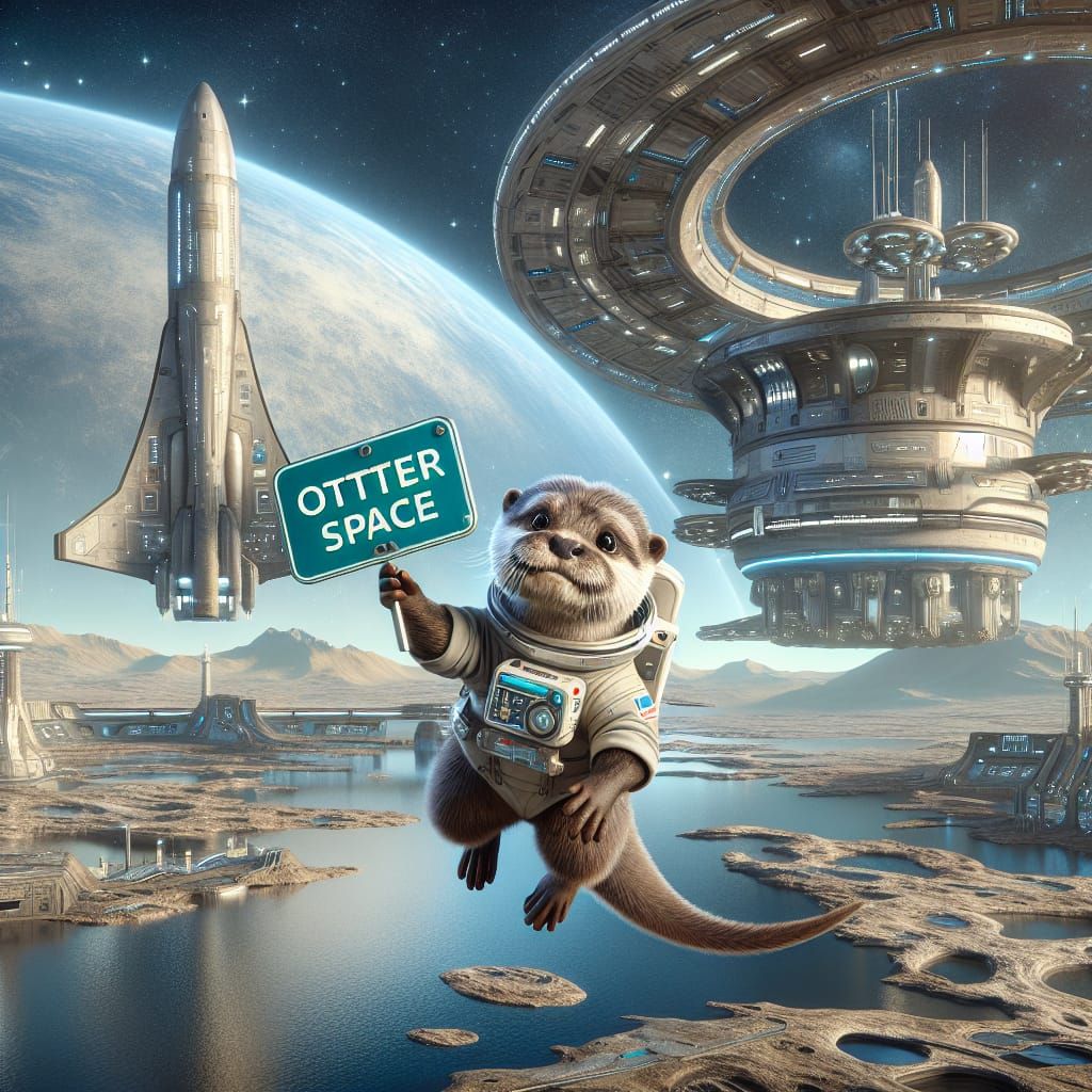 Welcome To Otter Space. - AI Generated Artwork - NightCafe Creator