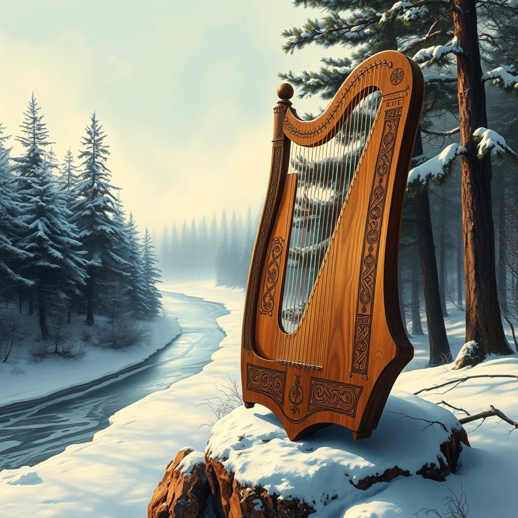 Cb maj - Surreal Hyperrealistic Portrait of Ancient Irish Ha...