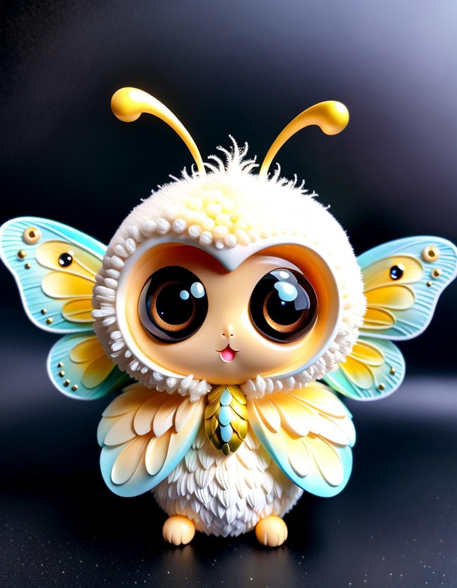 Chibi Moth - AI Generated Artwork - NightCafe Creator