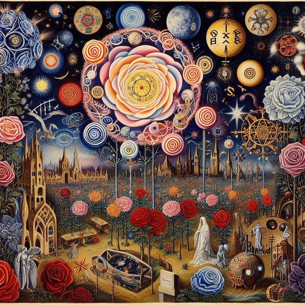 Celestial Garden 🌹 D3 - AI Generated Artwork - NightCafe Creator