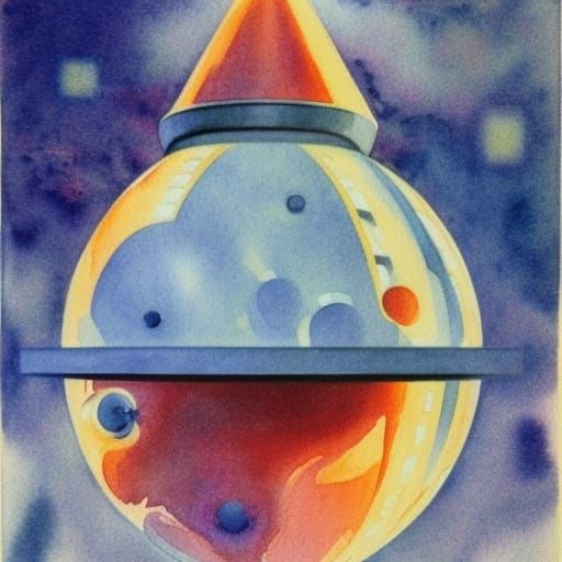 Vintage 1960s science fiction spaceship - AI Generated Artwork ...