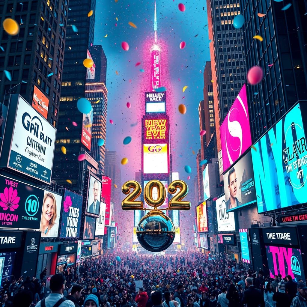 New Year's Eve countdown in Times Square