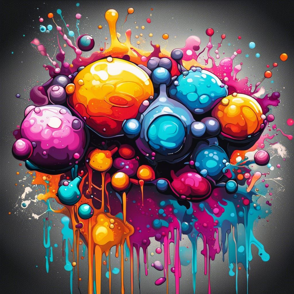 LSD molecule - AI Generated Artwork - NightCafe Creator