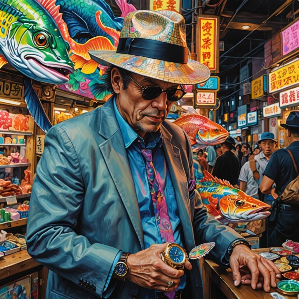 Fish-market Fadoodle - AI Generated Artwork - NightCafe Creator