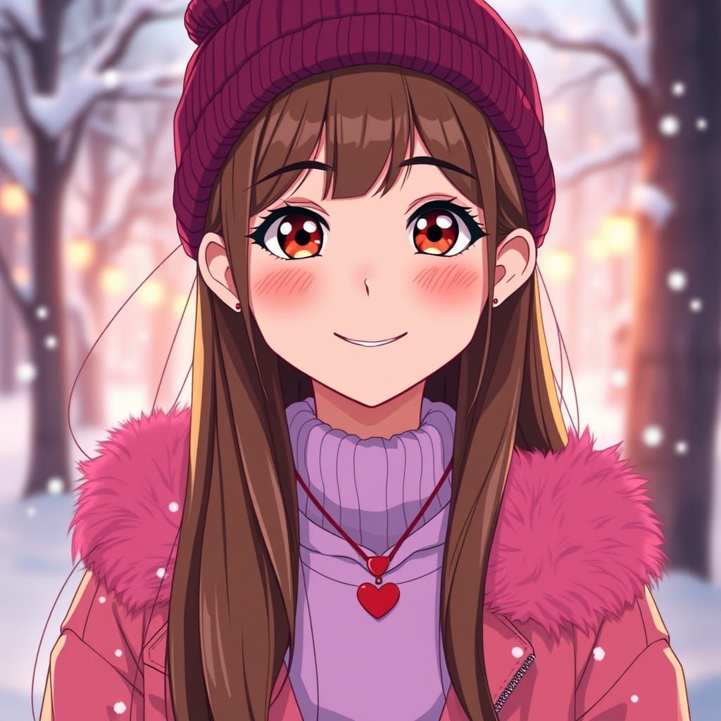 Jeune amoureuse!! - Glowing Young Woman in Whimsical Winter ...